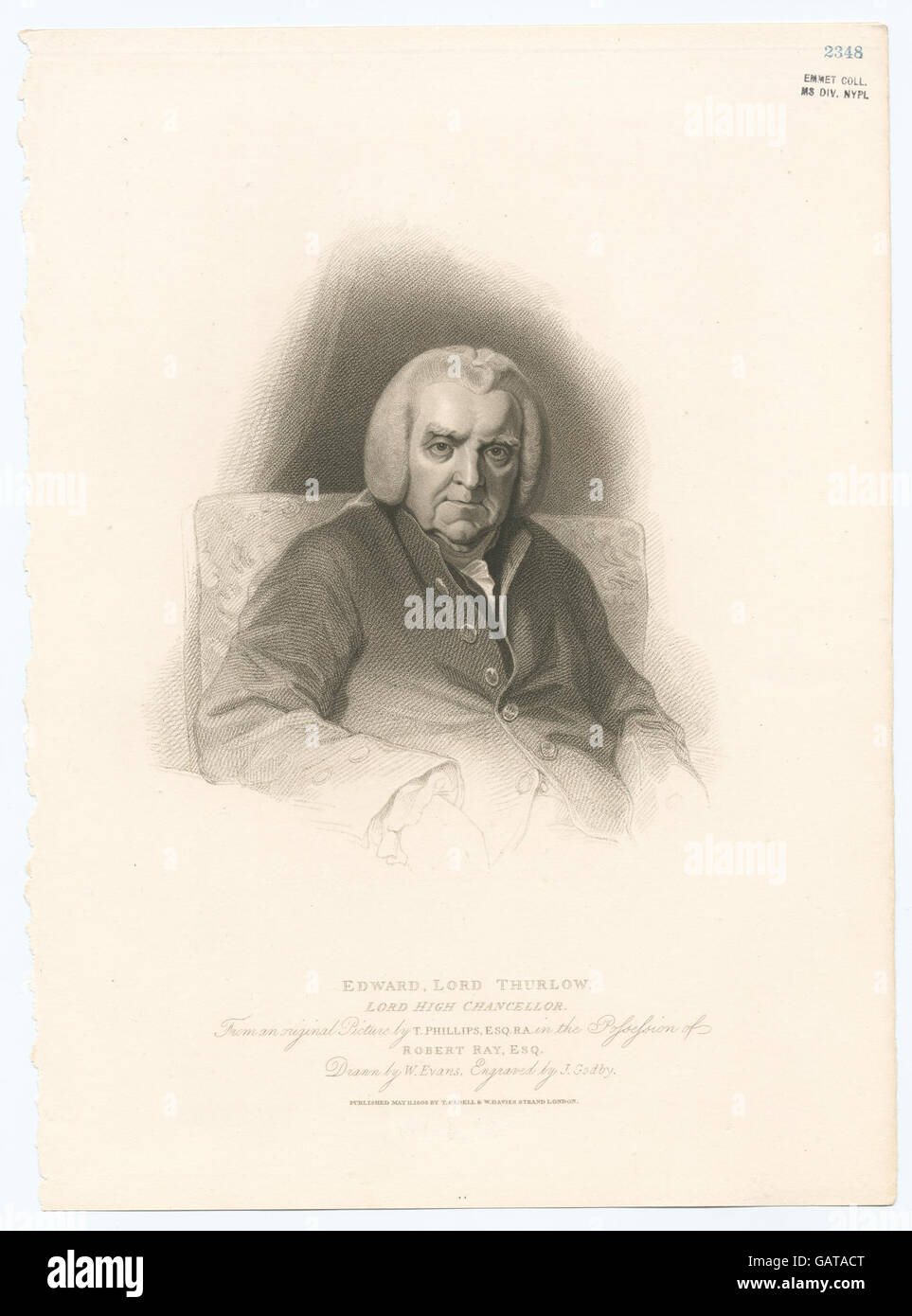 This portrait depicts Edward, Lord Thurlow, the Lord High Chancellor of ...
