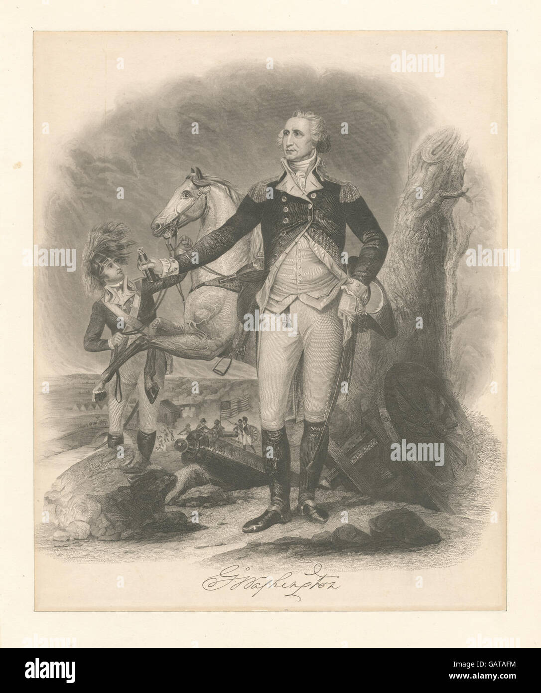Historical portrait george washington hi-res stock photography and ...