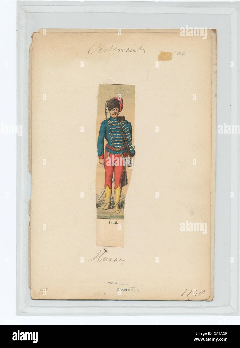 The painting 'Husar 1748' captures the essence of a European cavalry ...