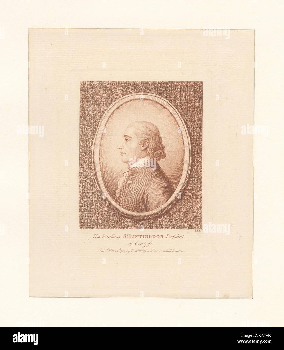 This portrait of Samuel Huntington, President of the Continental ...