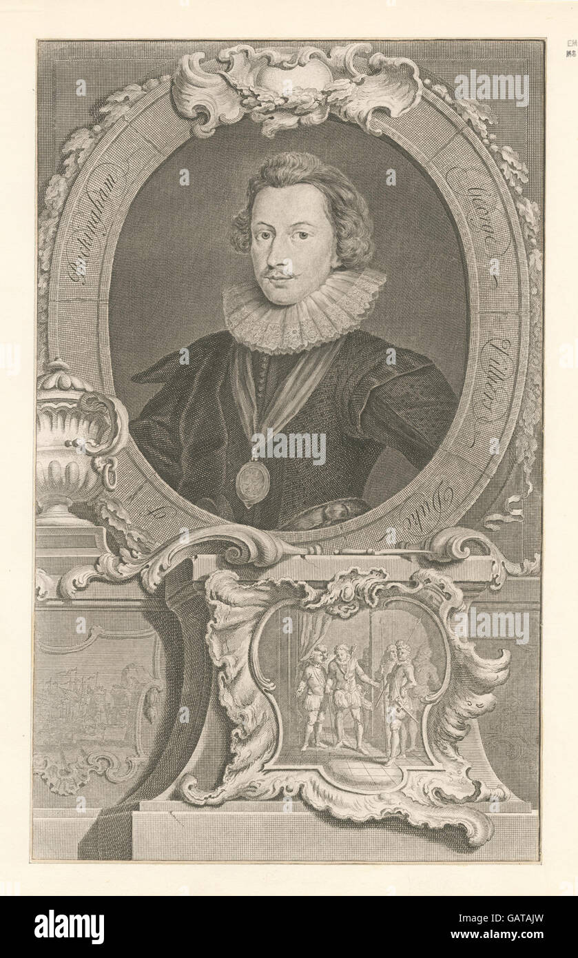 The portrait of George Villiers, Duke of Buckingham, reflects his ...