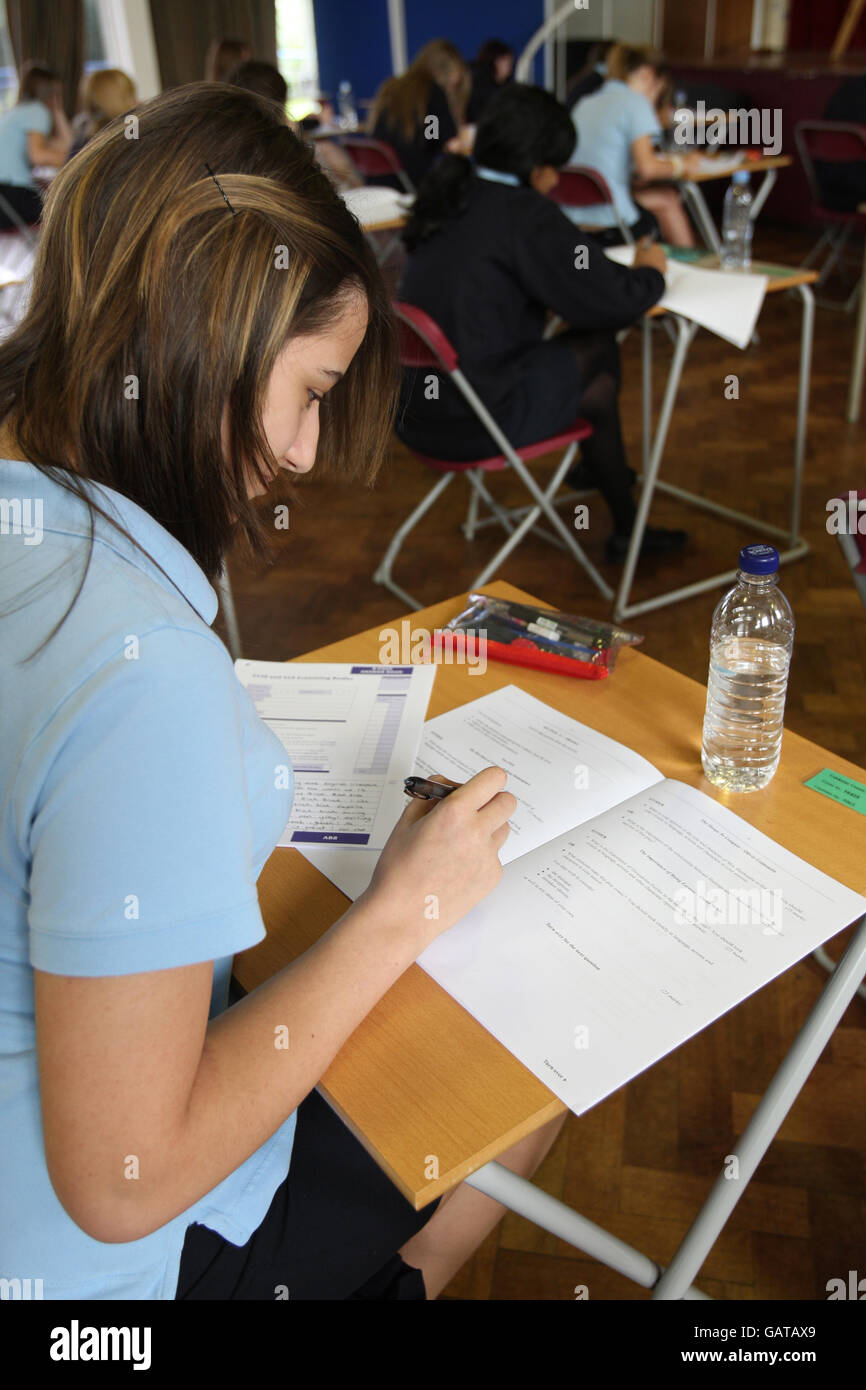 GCSE Examination stock Stock Photo - Alamy