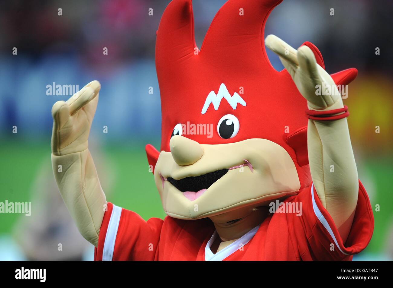 General view of one of the twin mascots at Euro 2008 Trix and Flix ...