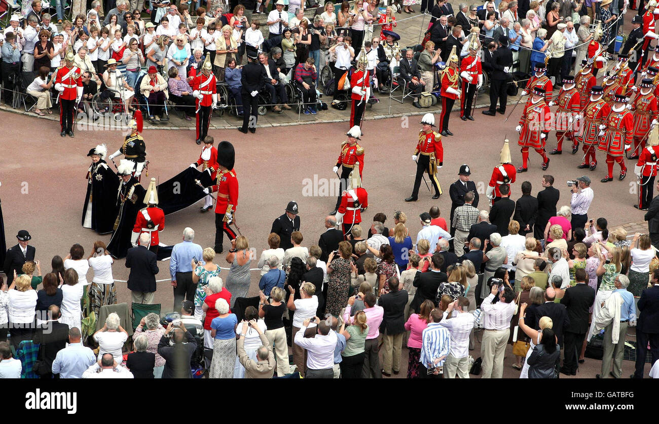 The order of the Garter service held at St George's Chapel in the ...