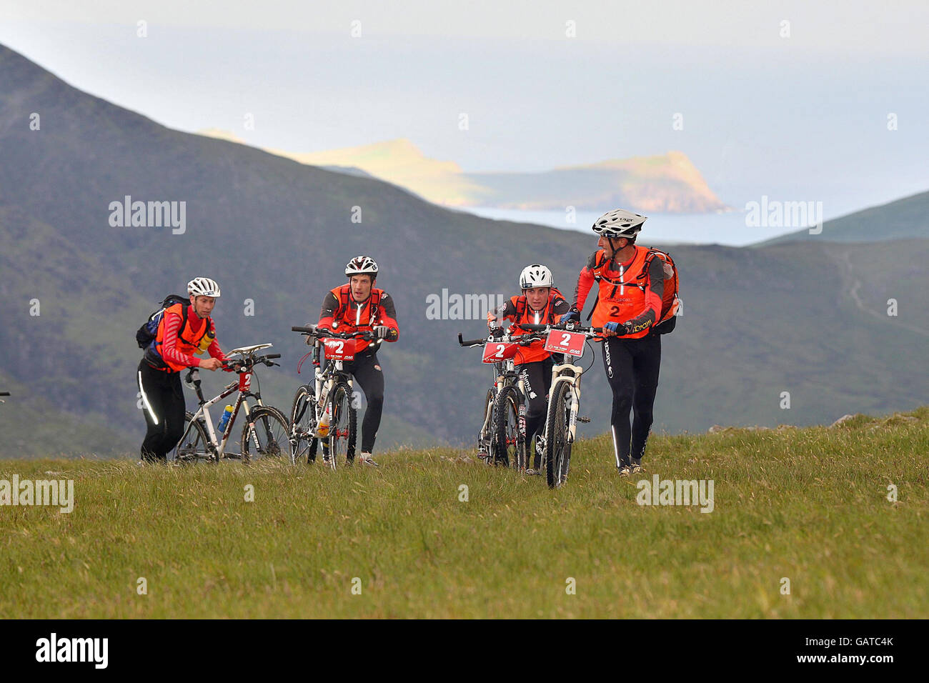 Athletes begin gruelling adventure race Stock Photo - Alamy