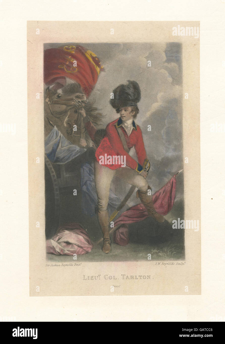 A historical figure, Lieutenant Colonel Banastre Tarleton, known for ...
