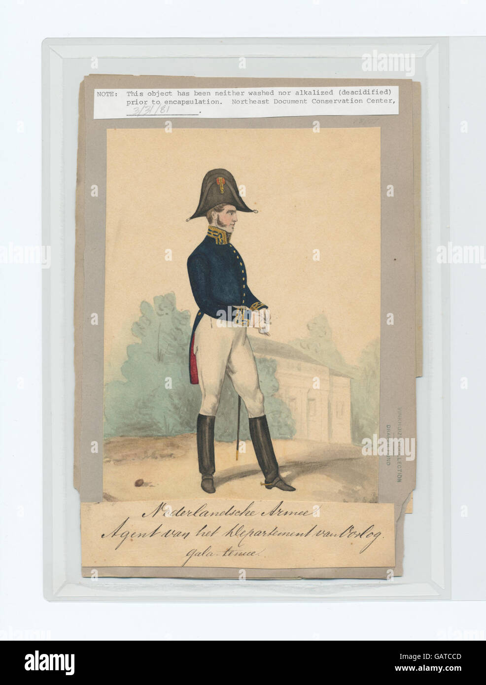 A portrait of a member of the Dutch army in gala uniform, likely ...