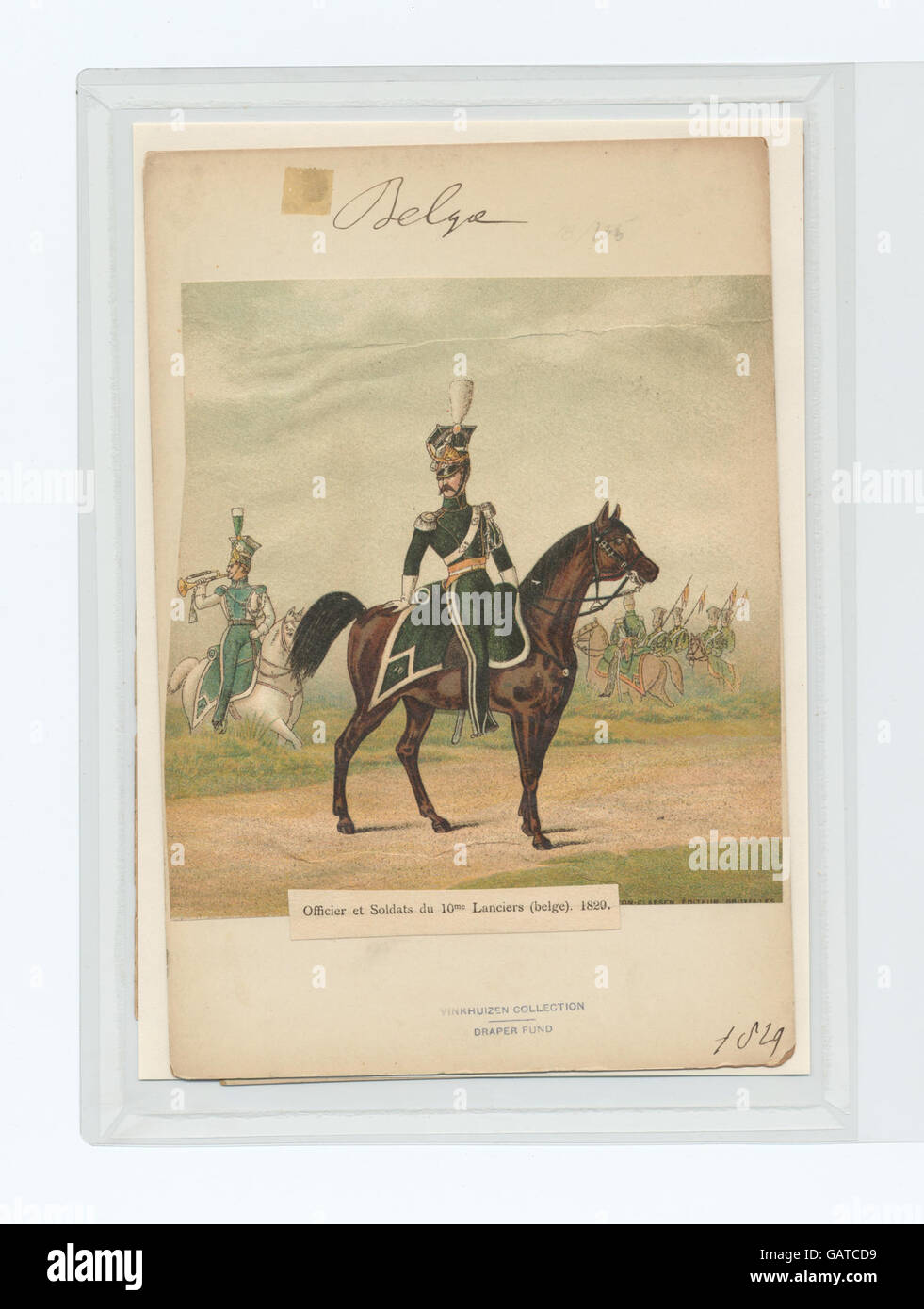 This title references the Belgian 10th Lancers, a military unit, from ...