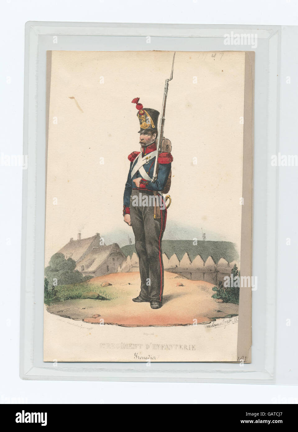 The 1er Regiment d'Infanterie Grenadier, a French military regiment ...