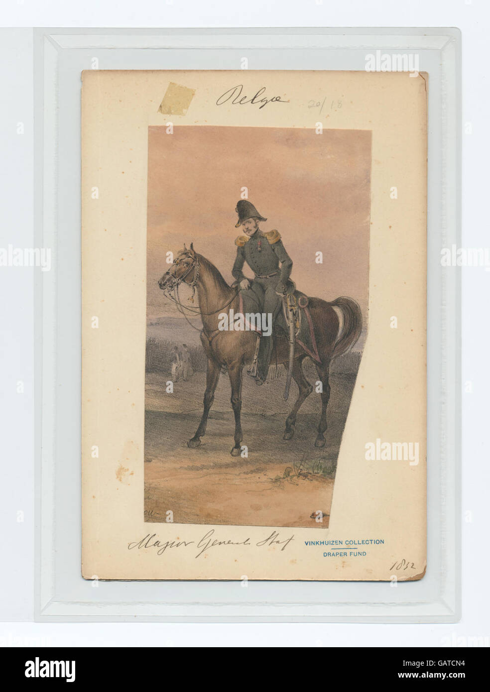 Photograph of Major General Staff, a senior military rank, indicating a ...