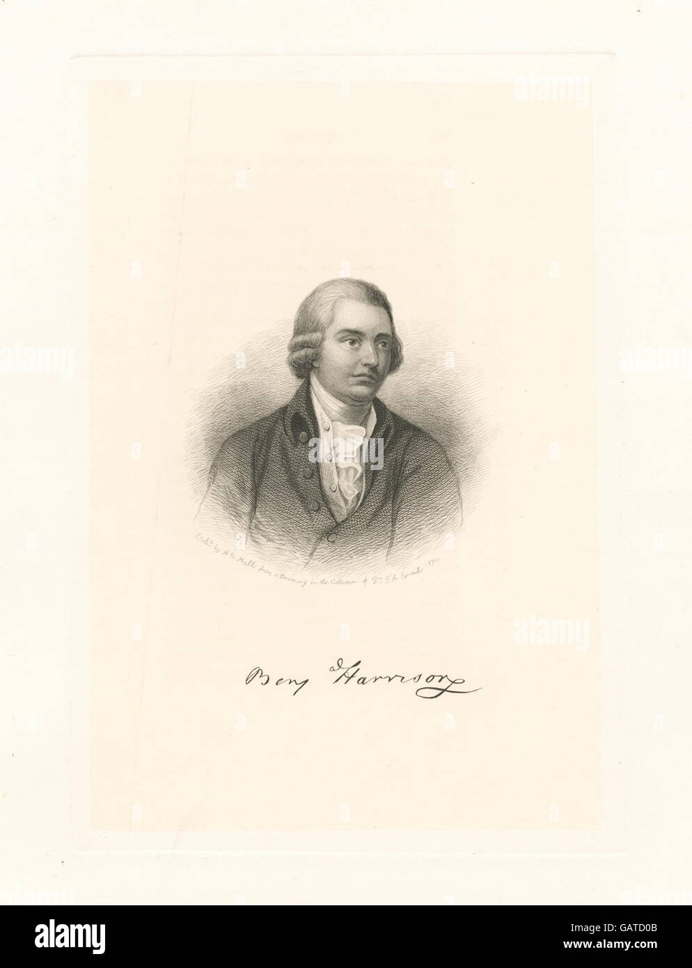 A historical portrait of Benjamin Harrison, the 23rd President of the ...