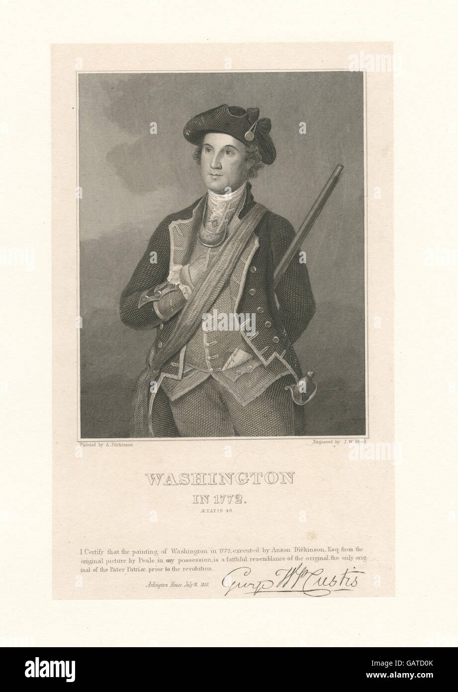This depiction of George Washington in 1772 highlights his role prior ...