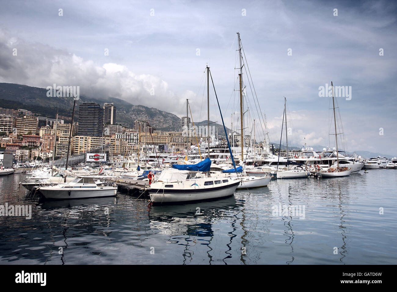 General view of the Harbour at Monaco during the Grand Prix Weekend ...