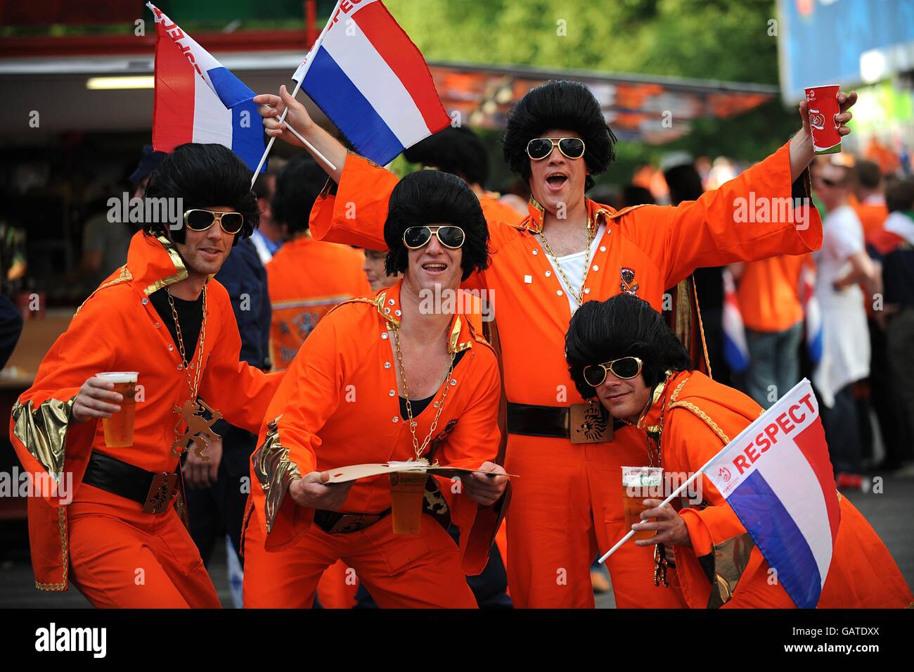 Dutch fans dressed as elvis hi-res stock photography and images - Alamy