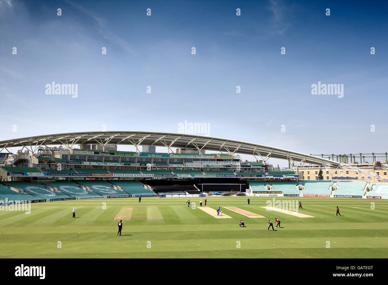 Cricket gv general view match action brit oval hi-res stock photography ...