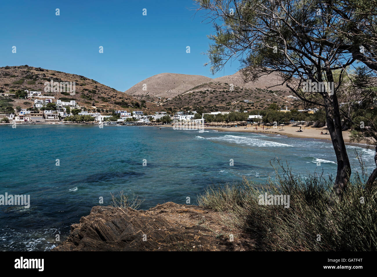 Kini village syros hi-res stock photography and images - Alamy