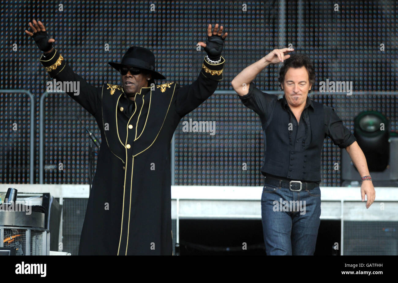 Bruce Springsteen performs in concert at the Emirates Stadium, in north ...