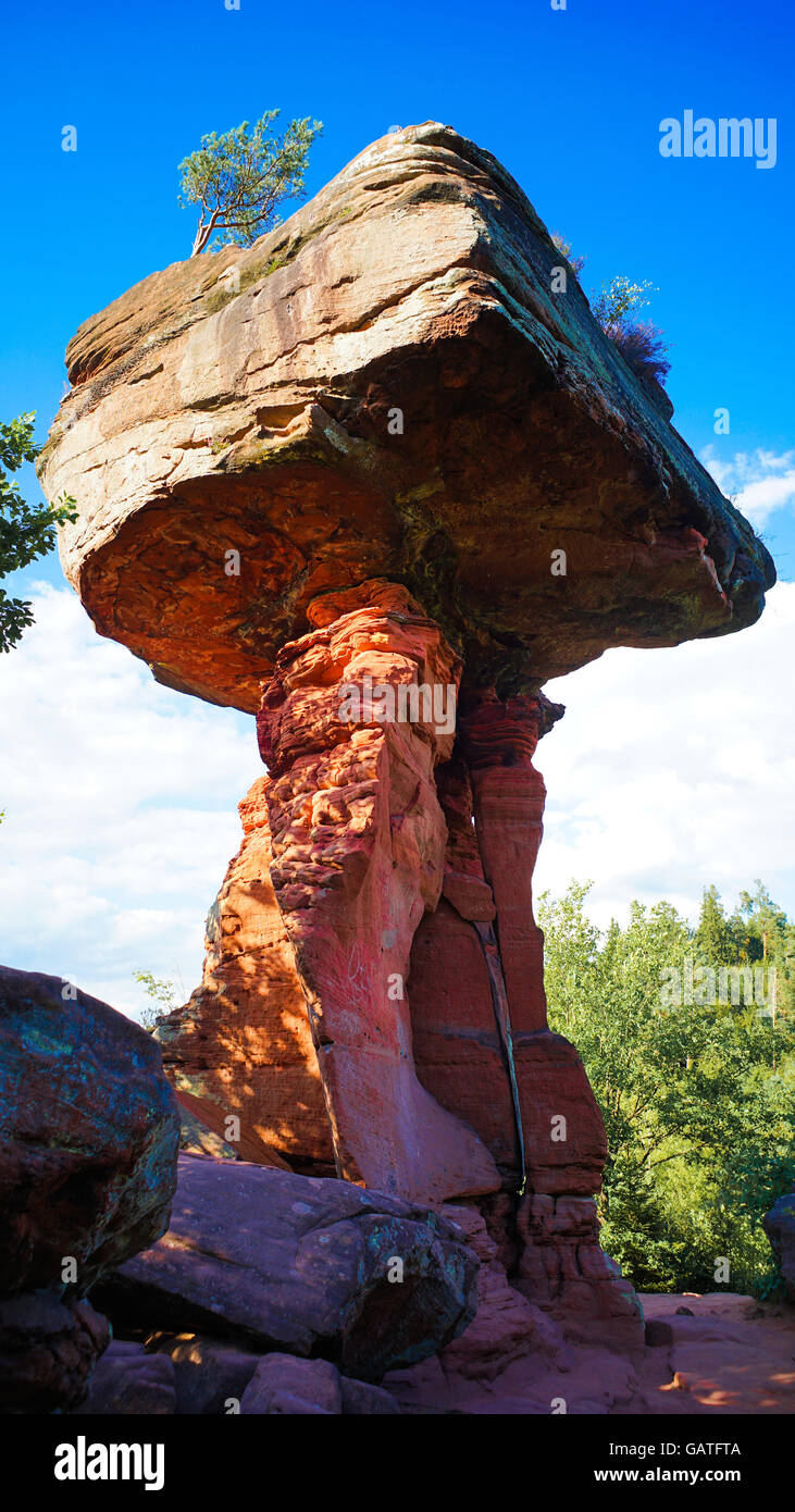 The Teufelstisch, Devils Table, in Dahn Rhineland-Palatinate Germany ...