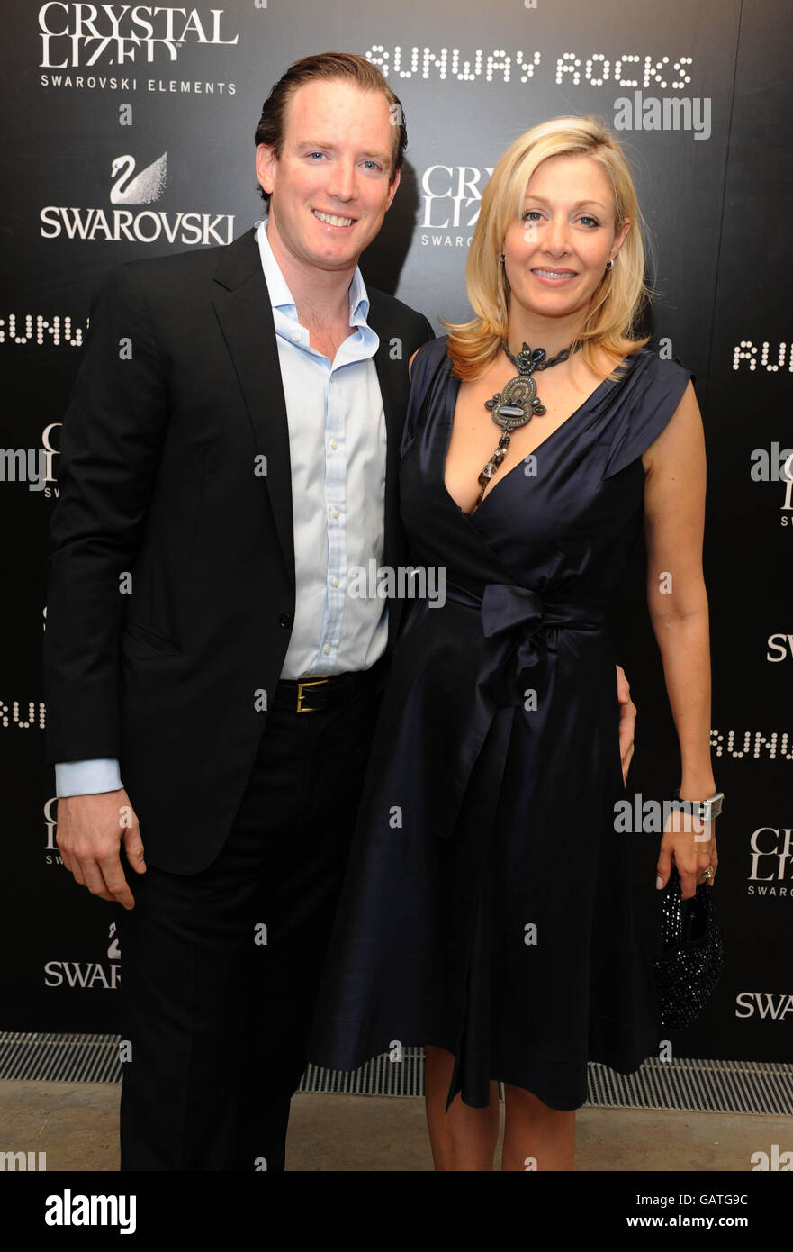 Nadia Swarovski and Rupert Adams arrive at the Swarovski Runway Rocks ...