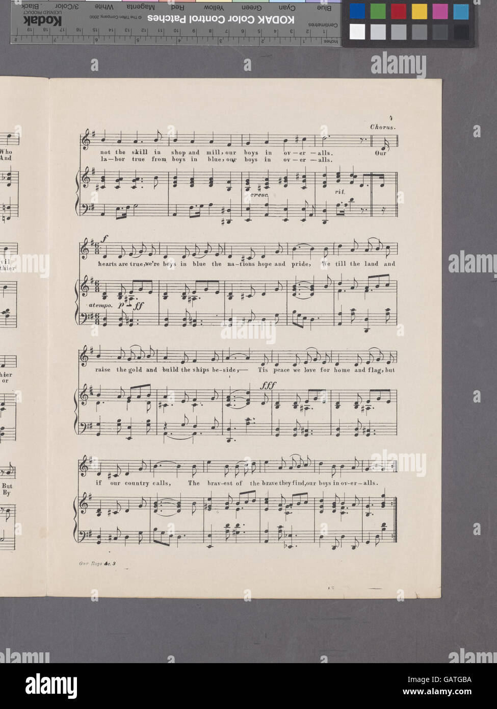 ‘Our Boys in Overalls’ is likely a reference to laborers, farmers, or ...