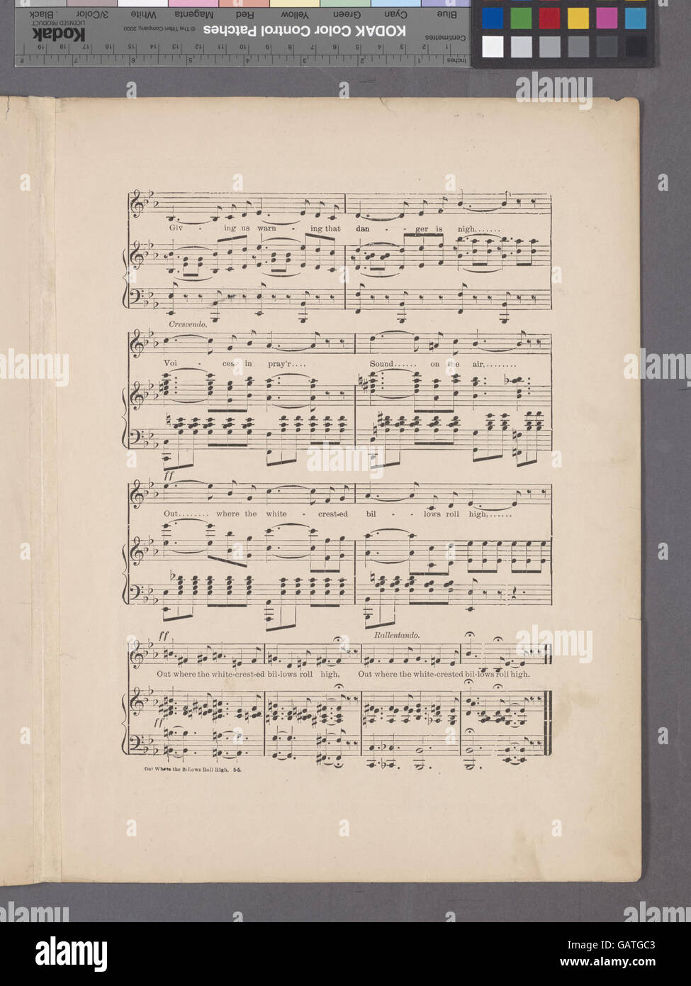 'Out Where the Billows Roll High' is a song title that likely reflects ...