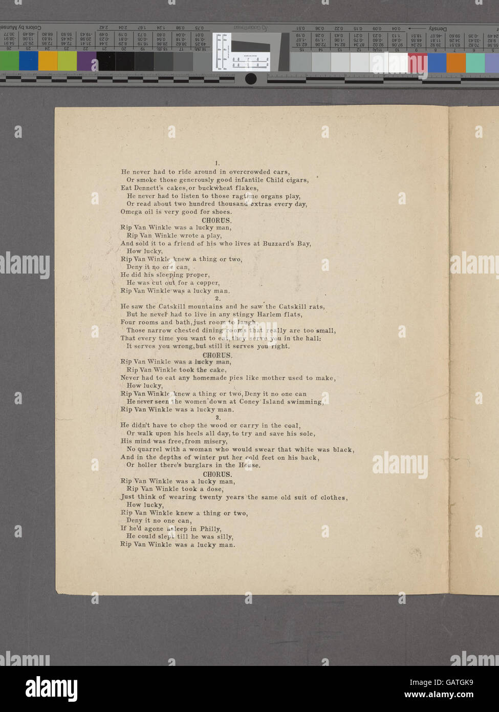 A playful or reflective statement, referencing Rip Van Winkle, a ...