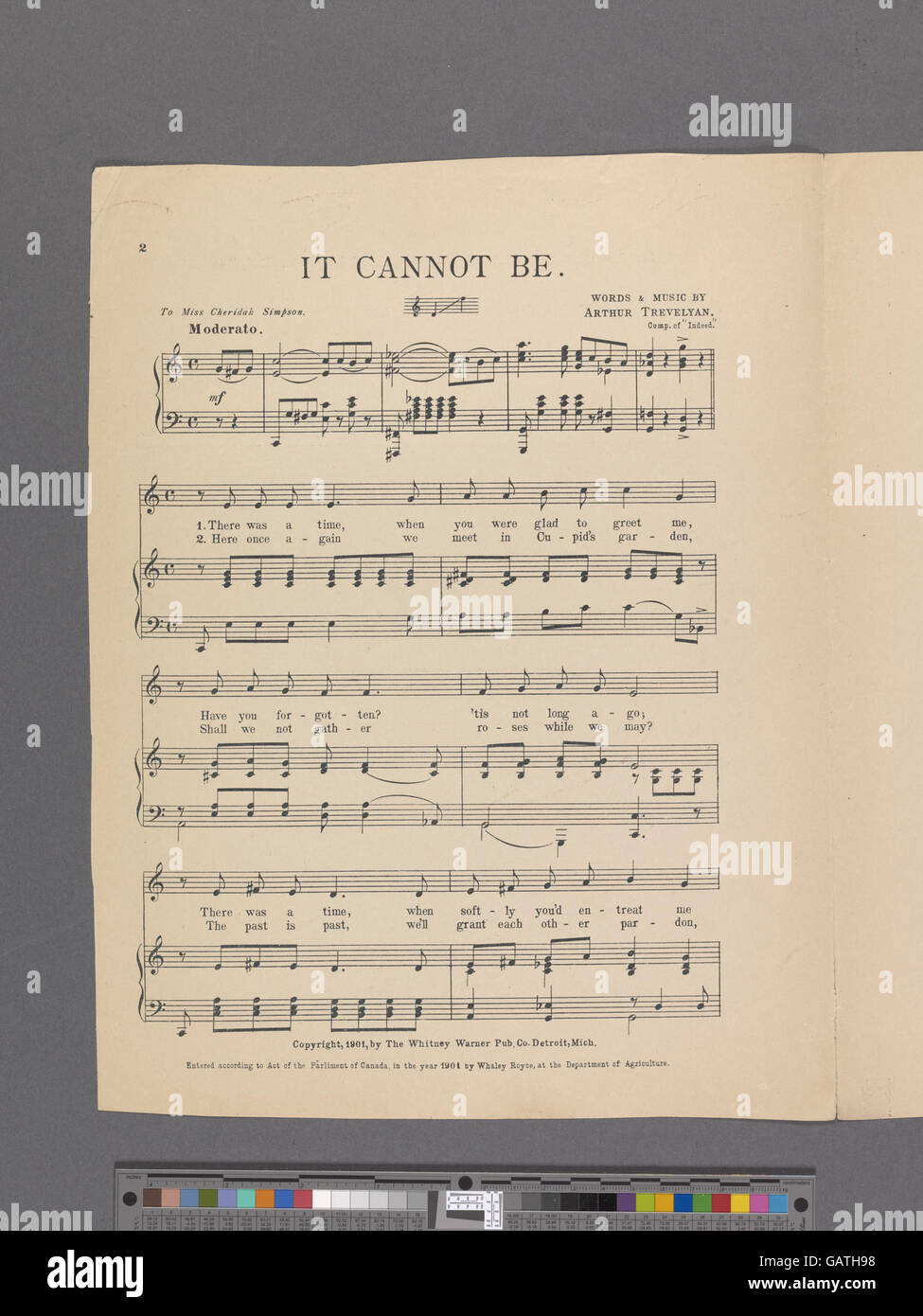 This title expresses the impossibility or impossibility of a certain ...