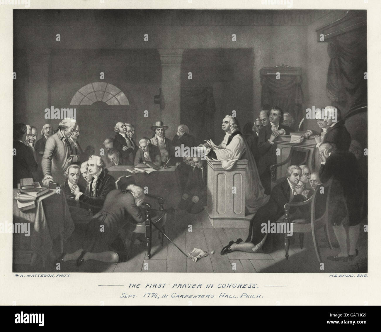 The First Prayer in Congress, held in September 1774, marks a ...