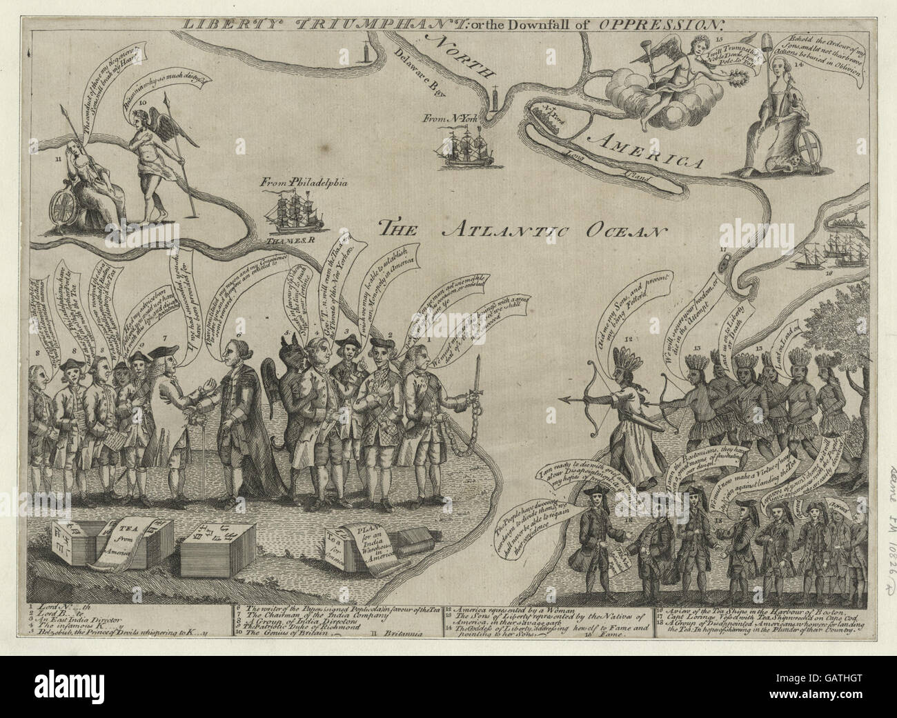 'Liberty Triumphant, or, The Downfall of Oppression' is an artwork ...