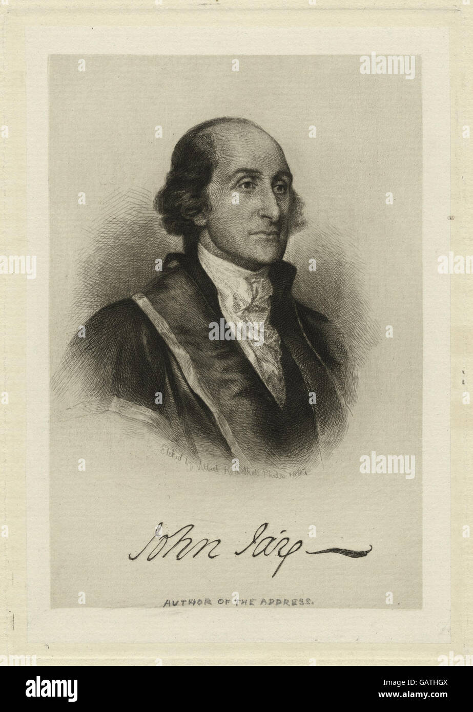 Portrait of John Jay, an American statesman and Founding Father, who ...