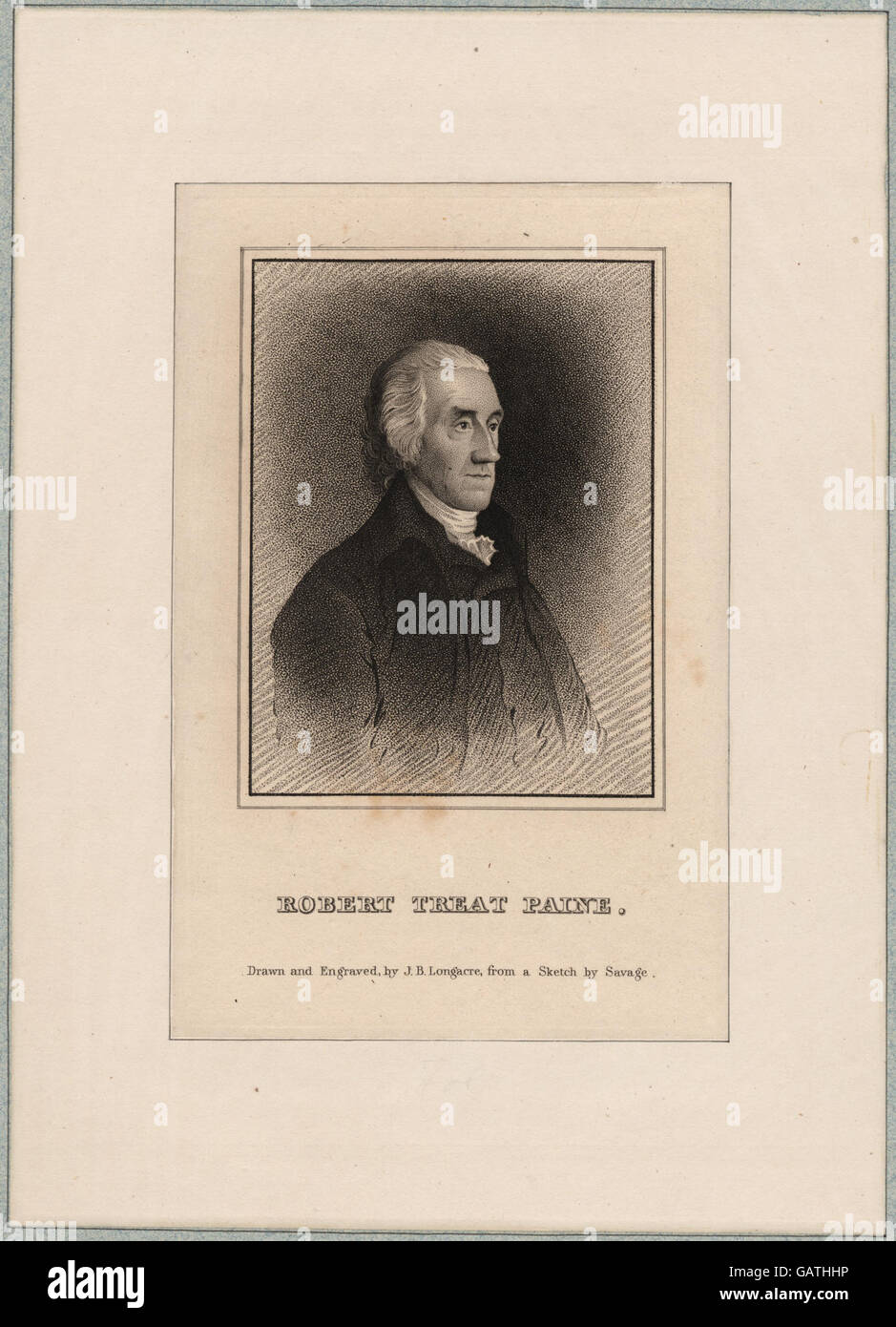 Portrait of Robert Treat Paine (1731–1814), a Founding Father who ...
