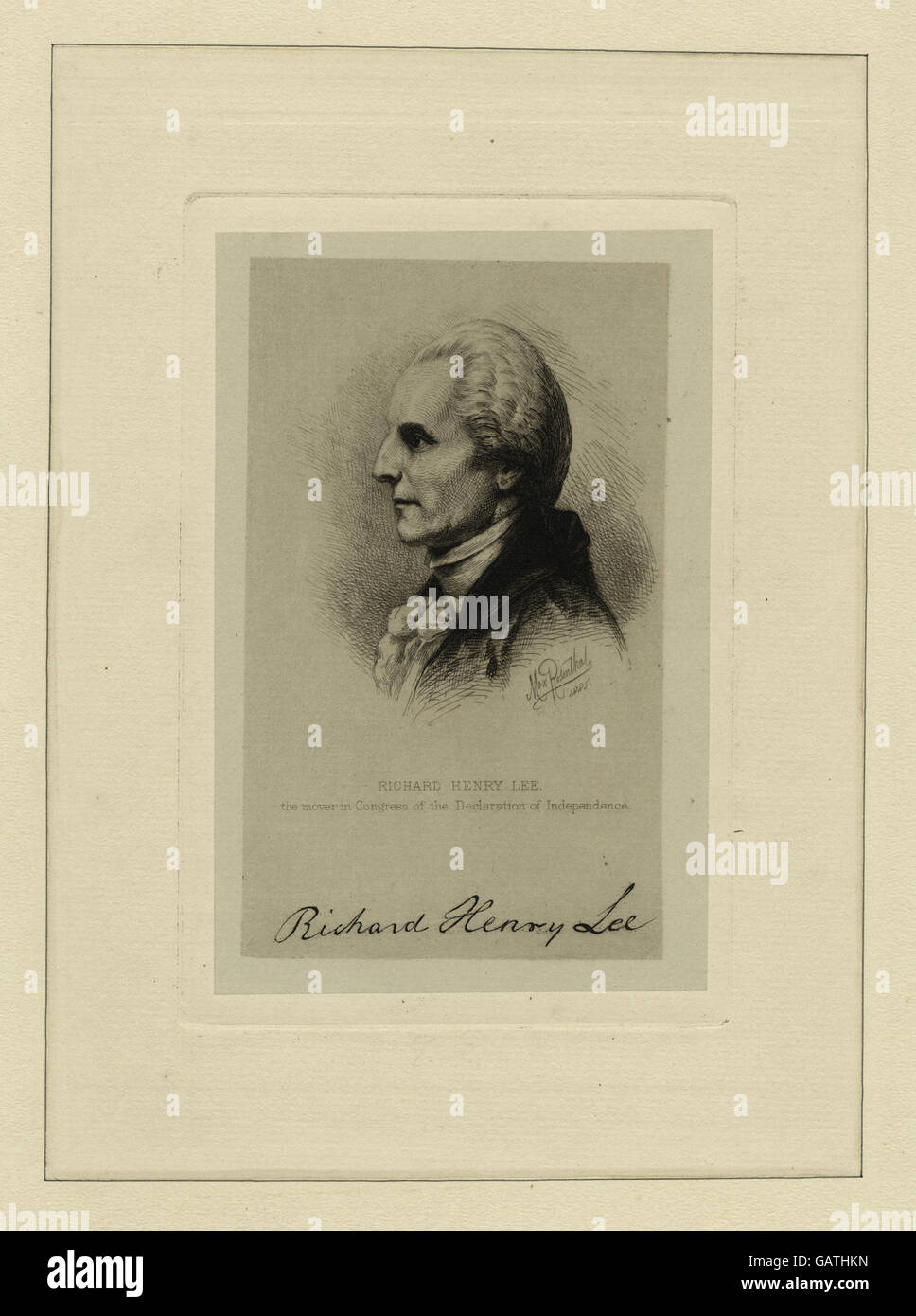 Richard Henry Lee ( NYPG94-F149-419901 Stock Photo - Alamy