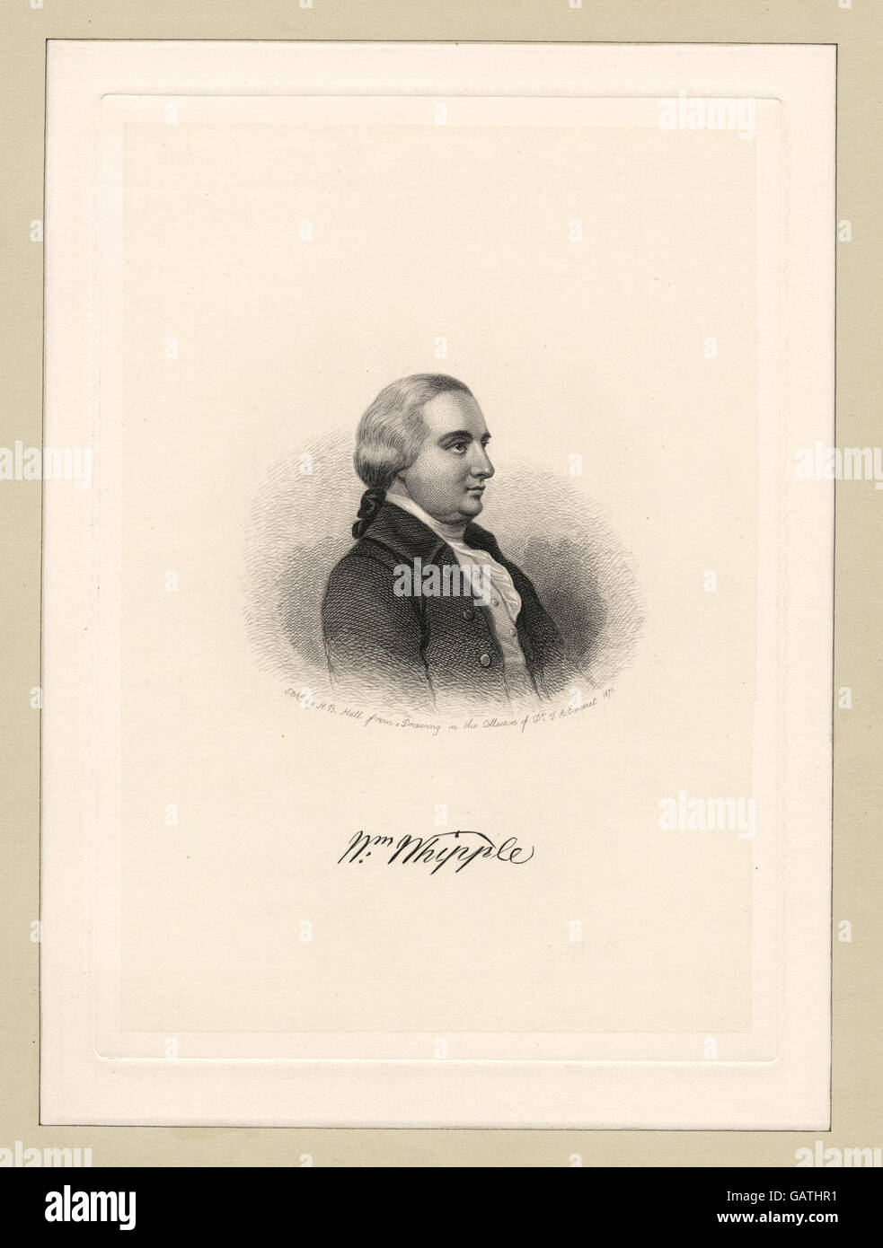 A depiction of William Whipple, an American Revolutionary War general ...