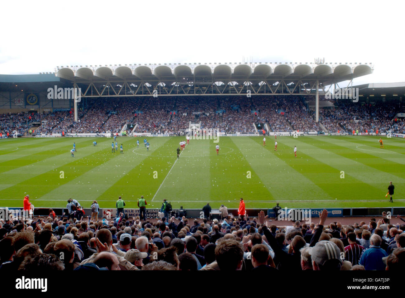 Maine road stadium view hi-res stock photography and images - Alamy