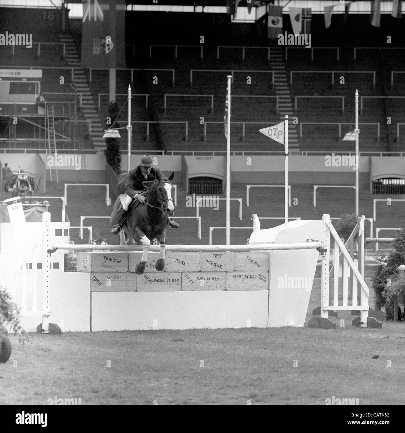 Equestrian, David Broome. David Broome on Mr Softee Stock Photo - Alamy