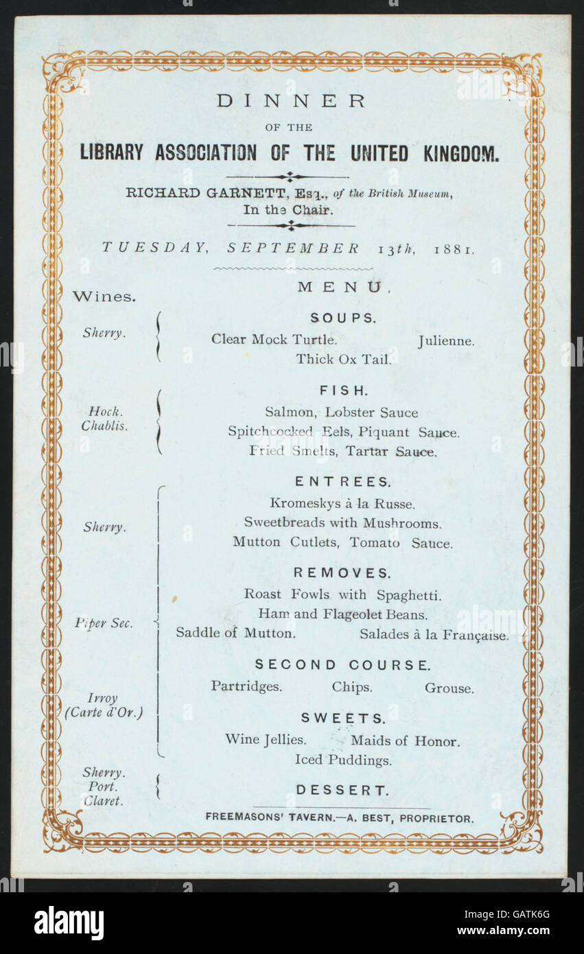 This image depicts a dinner event held by the Library Association of ...