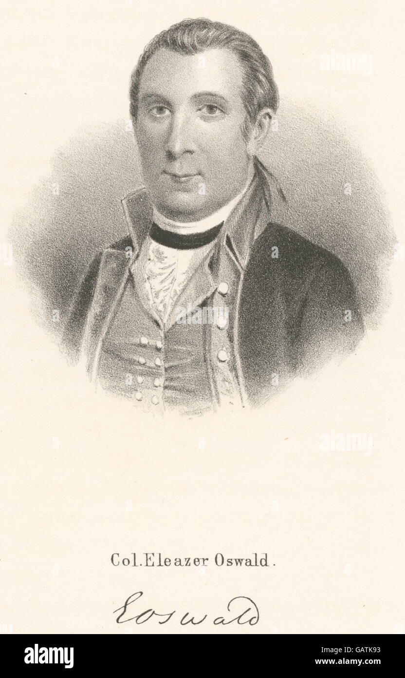 A reference to Colonel Eleazer Oswald, possibly a historical military ...
