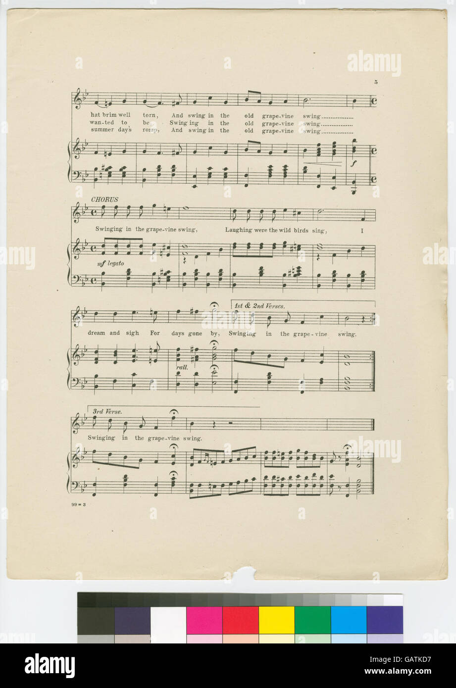 A lively, rhythmic song or dance representing carefree times, likely ...