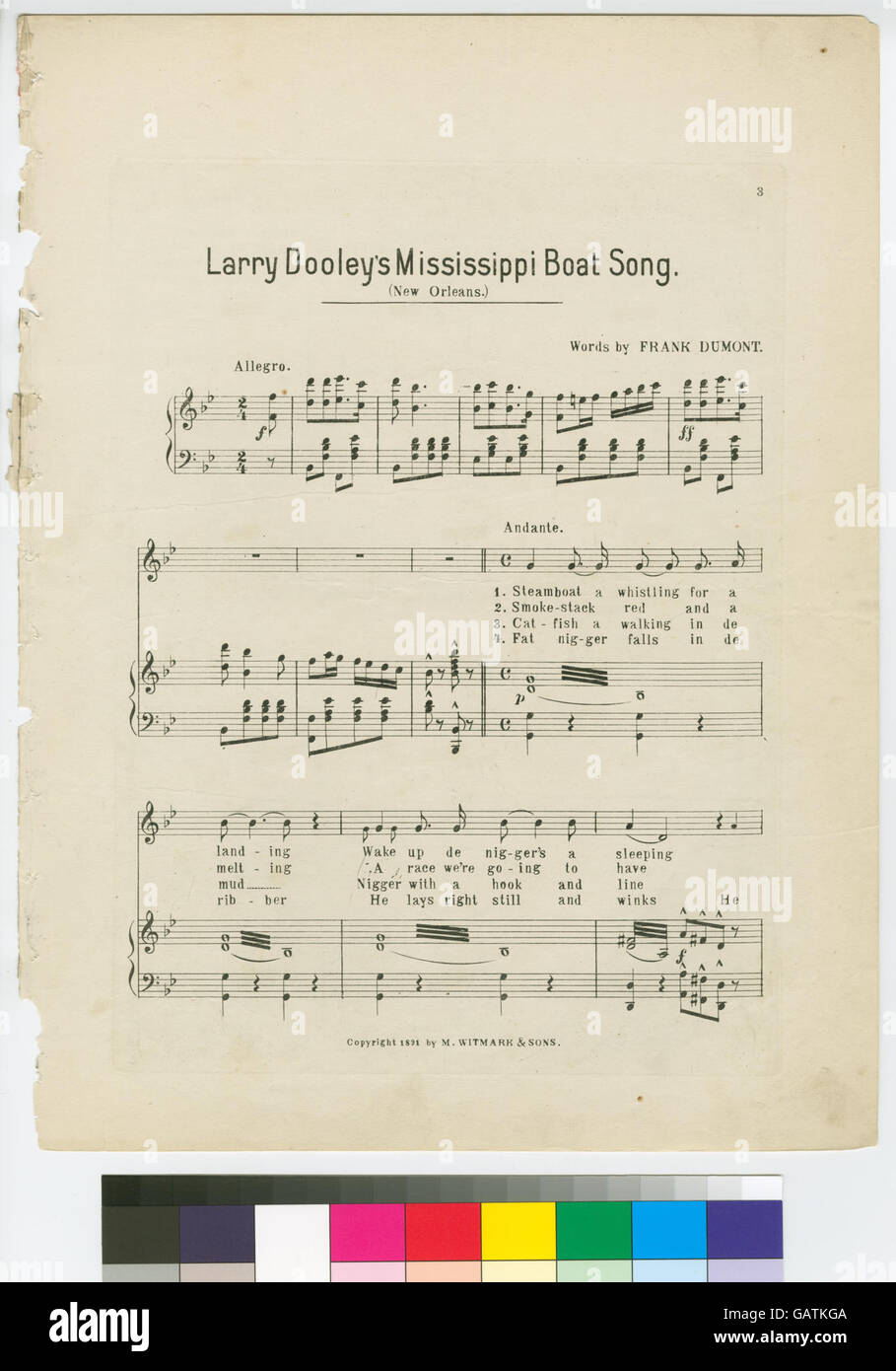 A well-known song attributed to Larry Dooley, celebrating the culture ...