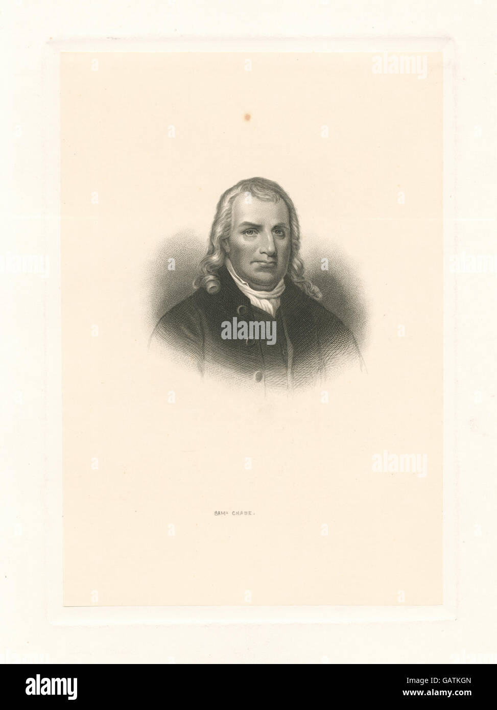 A historical portrait of Samuel Chase, an American jurist and signer of ...