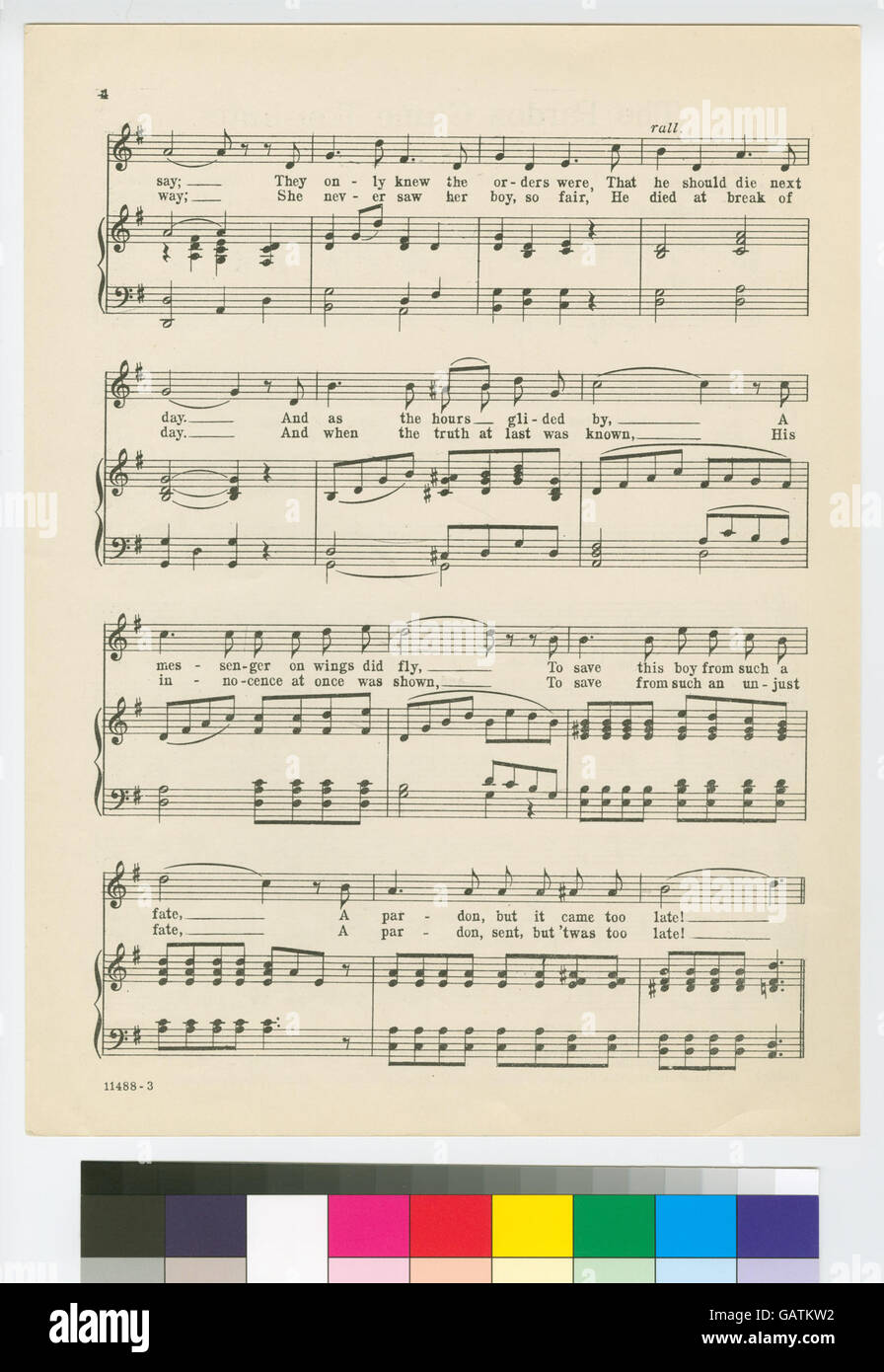 This title reflects a theme of regret, where a pardon is offered too ...