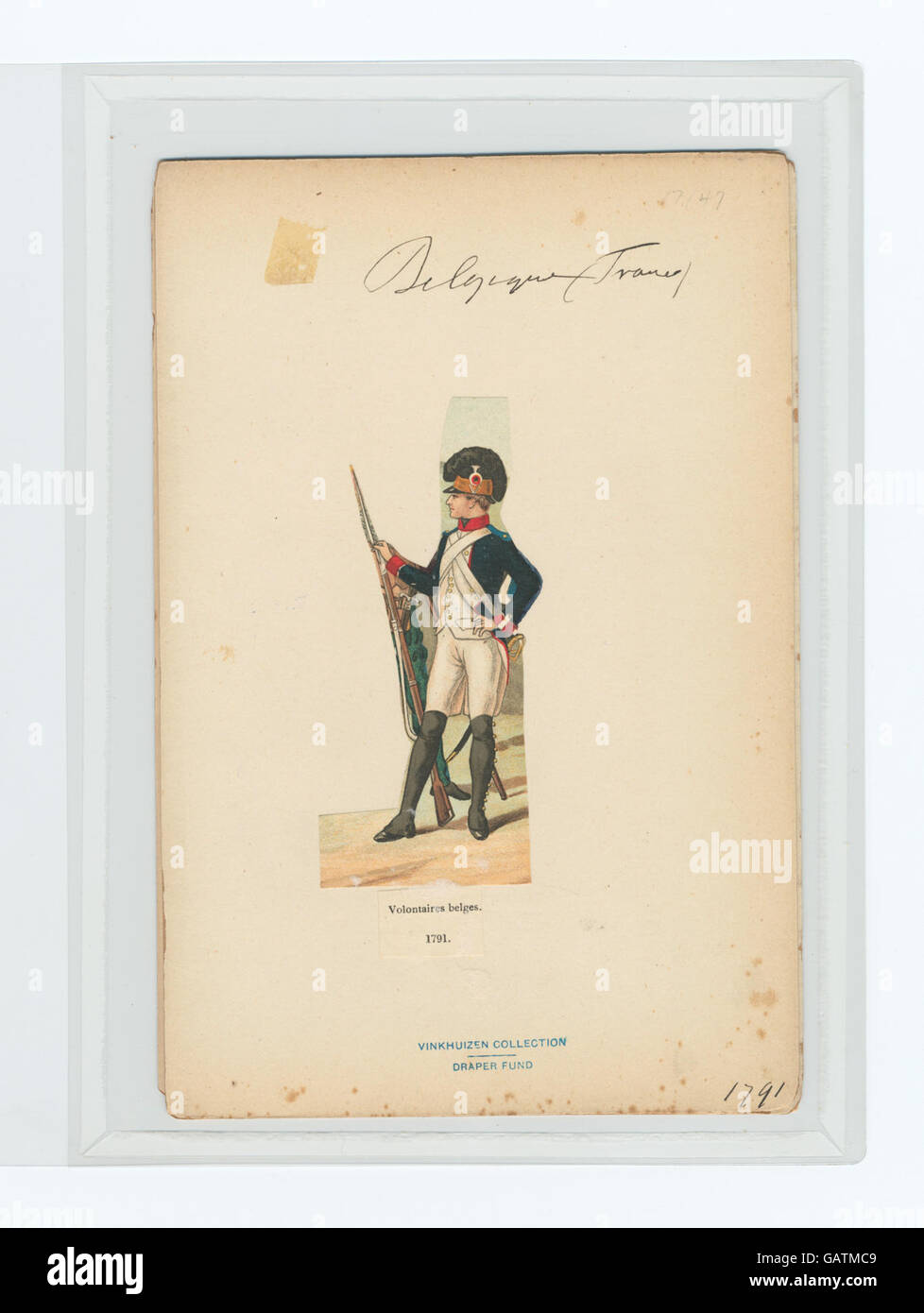 A historical reference to the Belgian Volunteers of 1791, possibly ...