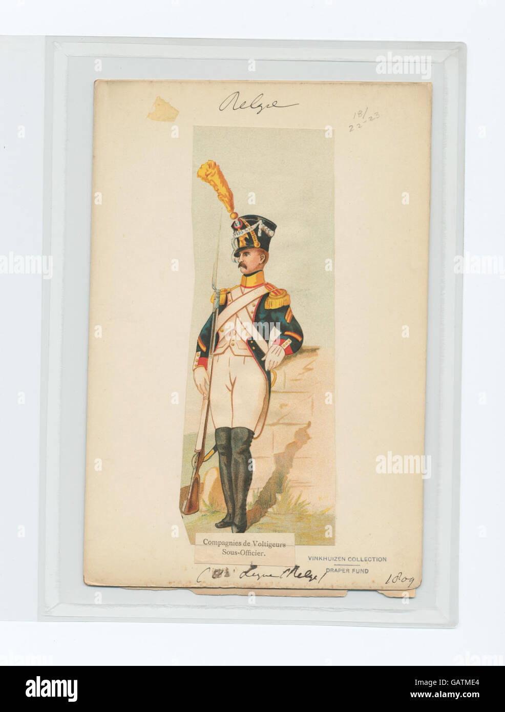 A historical reference to the 'Compagnies de Voltigeurs,' a unit in the ...