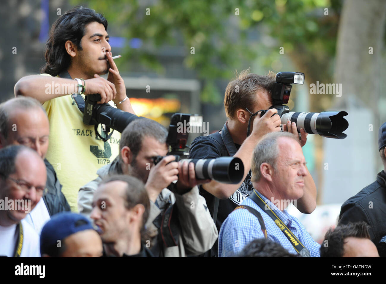 Photographers during the World Premiere of Adulthood at the Empire ...