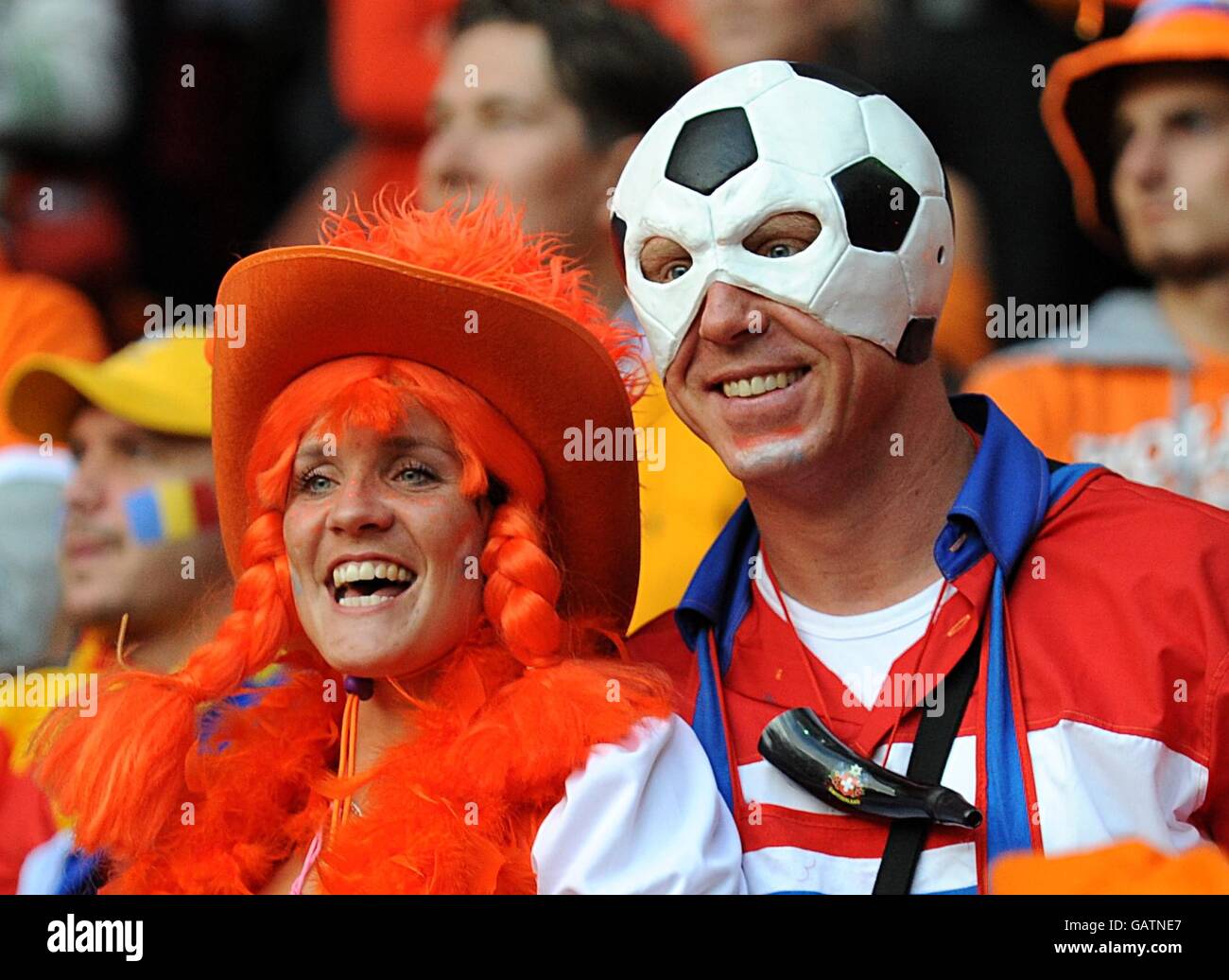 Football head shot wc2010fans hi-res stock photography and images - Alamy