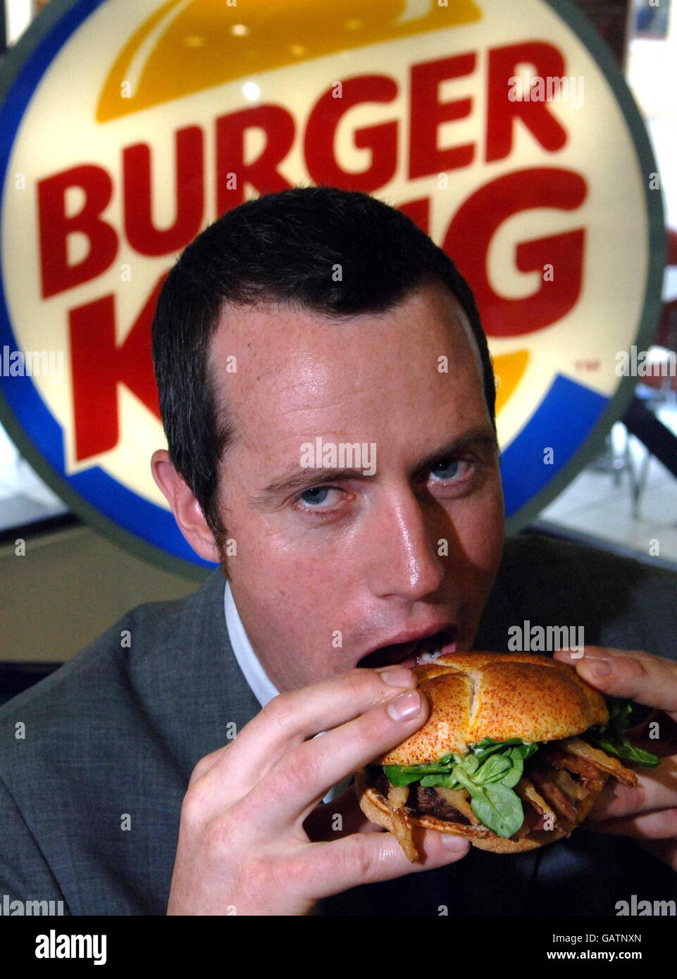 THE Burger launched Stock Photo - Alamy