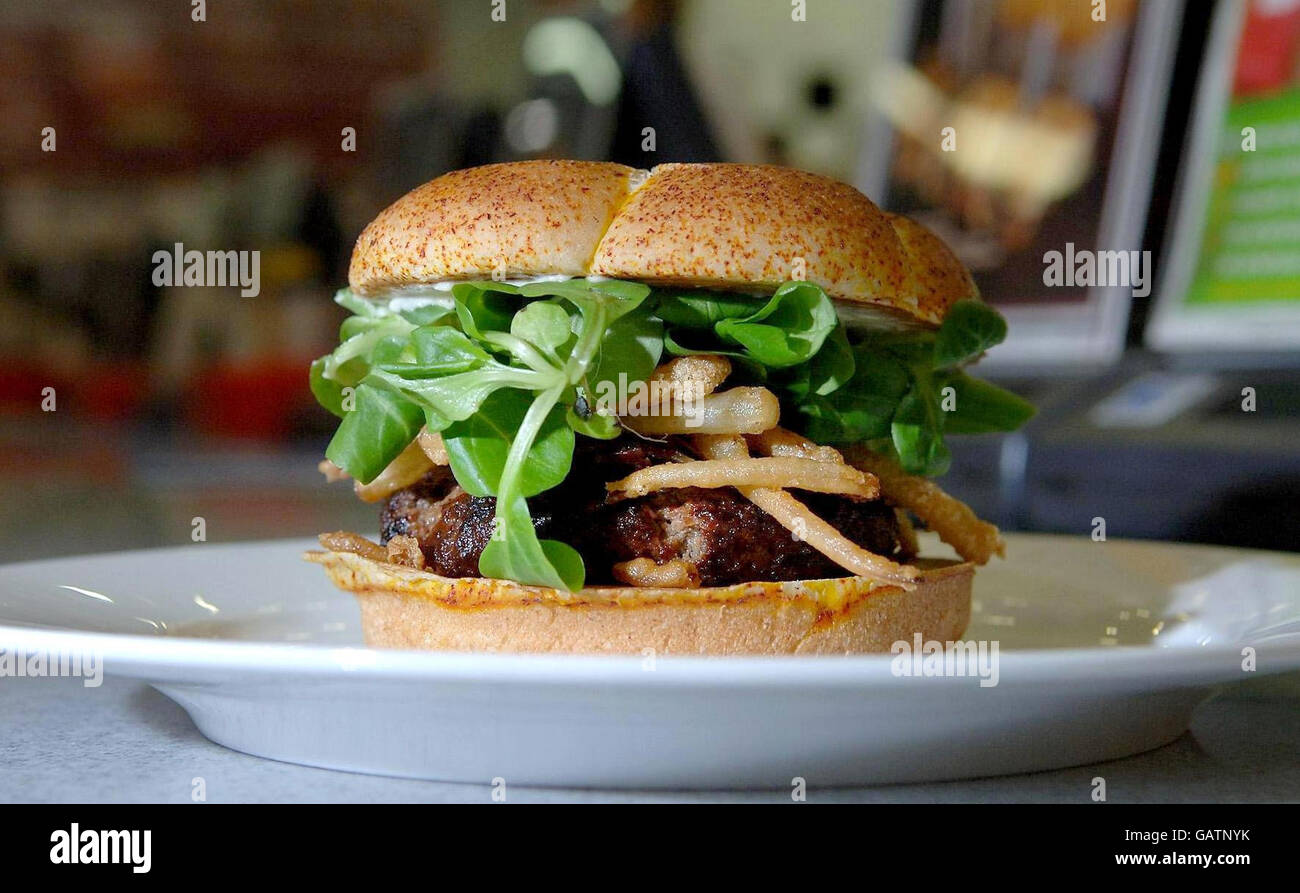 THE Burger launched Stock Photo - Alamy