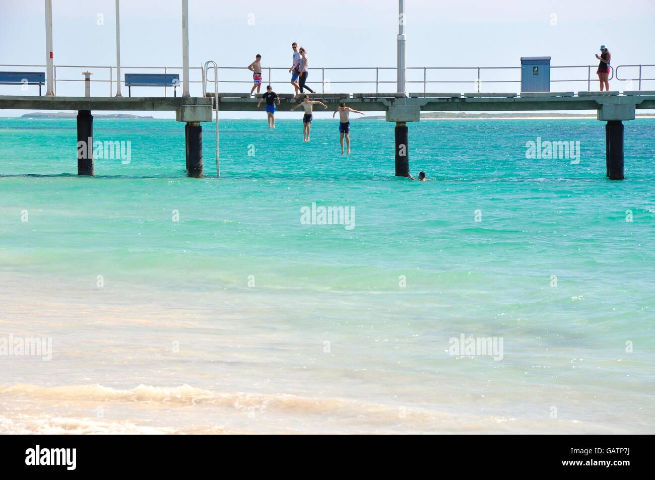 Diving off a jetty hi-res stock photography and images - Alamy