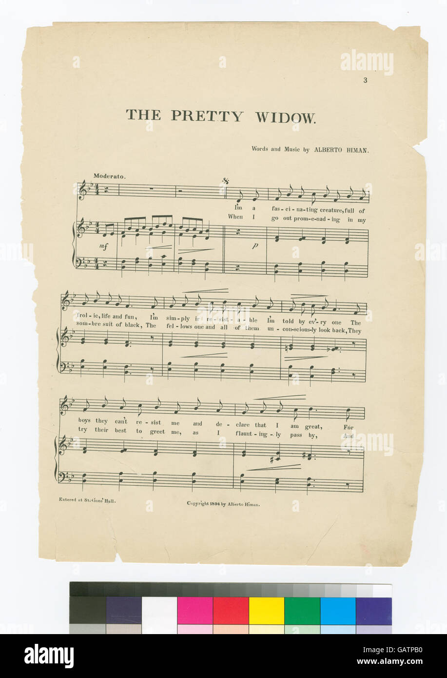 A reference to a 'pretty widow,' possibly a figure in literature or a ...