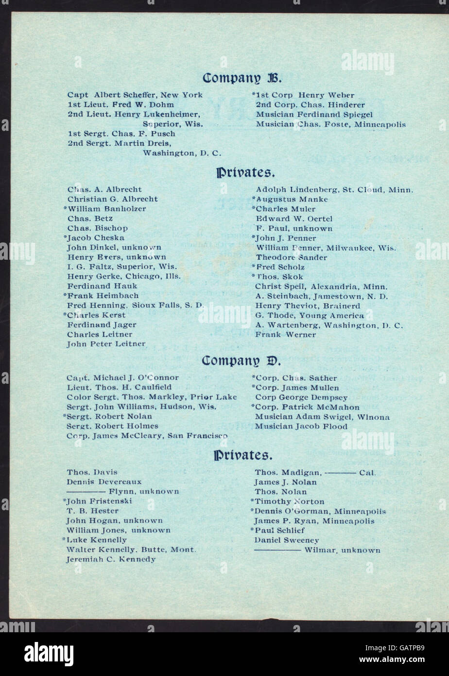 The Third Reunion of the Blueberry War, held by the Minnesota Club in ...